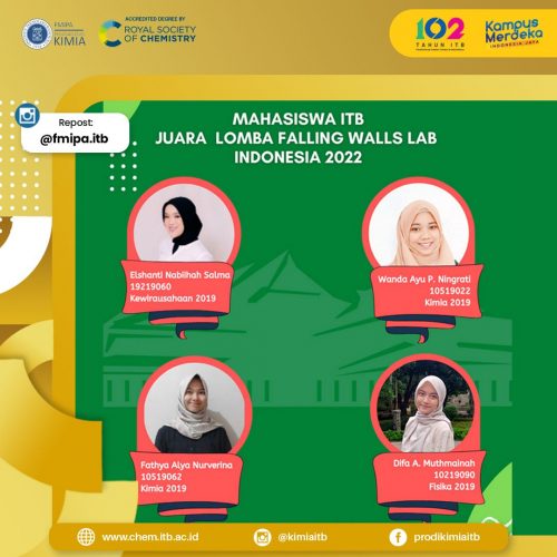 Selamat Kepada Mahasiswi ITB Juara Lomba Falling Walls Lab Indonesia ...
